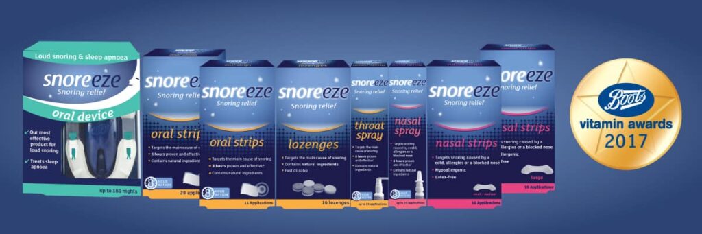 Award-Winning Snoreeze Products | Boots Vitamin Awards